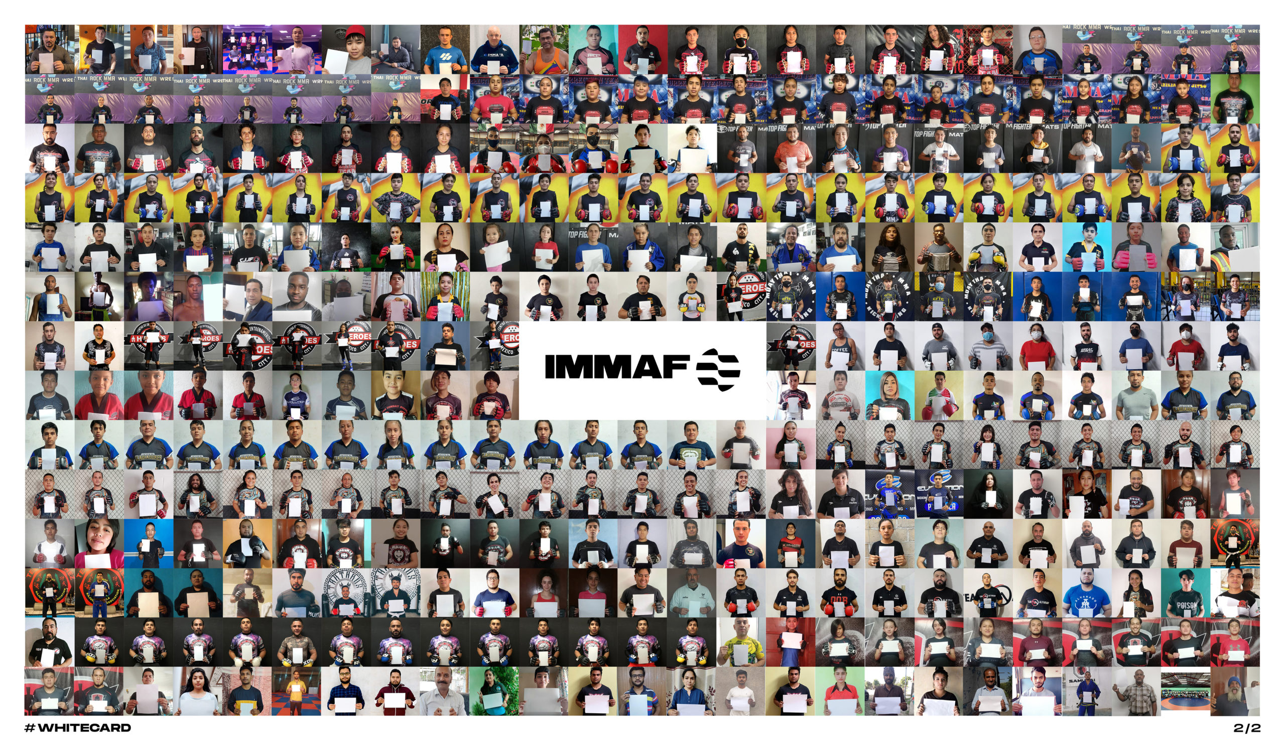 IMMAF | IMMAF gathers over 800 portraits to celebrate 2021 White Card Day