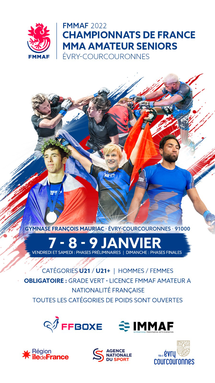 IMMAF | FMMAF successfully host inaugural French Amateur MMA Championships